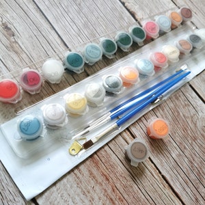 Custom Paint by Number, 24 36 48 Colors Paint by Number Kit Adult ...