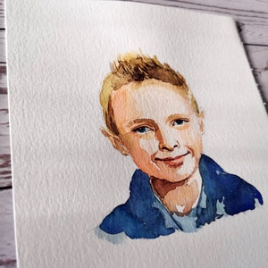 Custom Watercolor Painting, Customized Portrait, Personalised Portraits ...