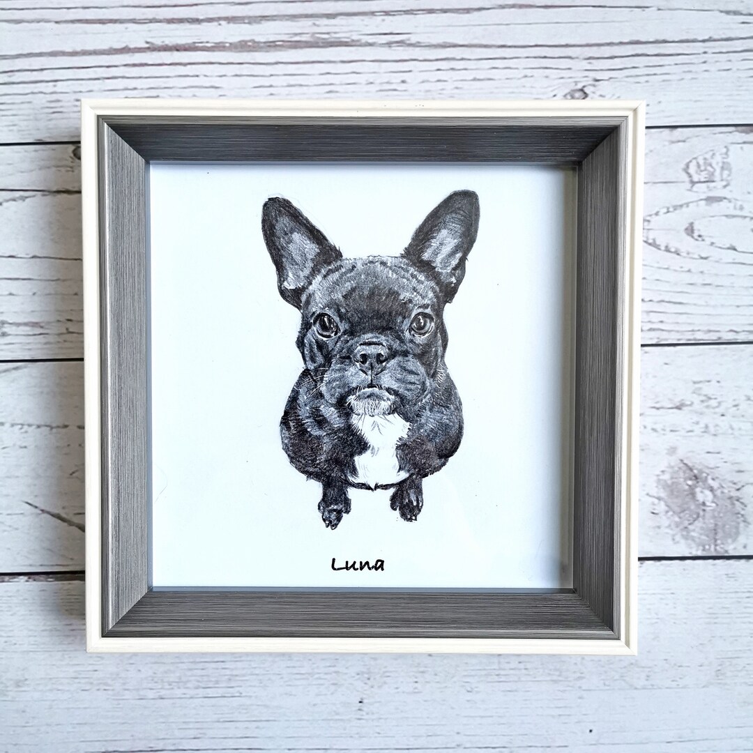 Pet Drawing, Custom Dog Sketch From Photo, Hand Drawn Personalized ...