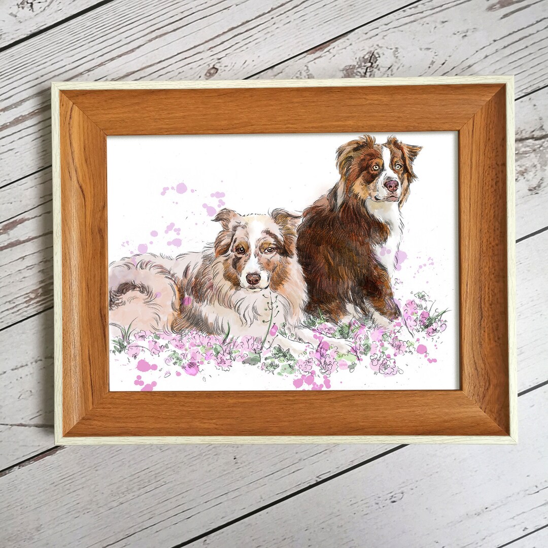 Watercolor Pet Portrait From Photo, Custom Animal Drawing, Personalized ...