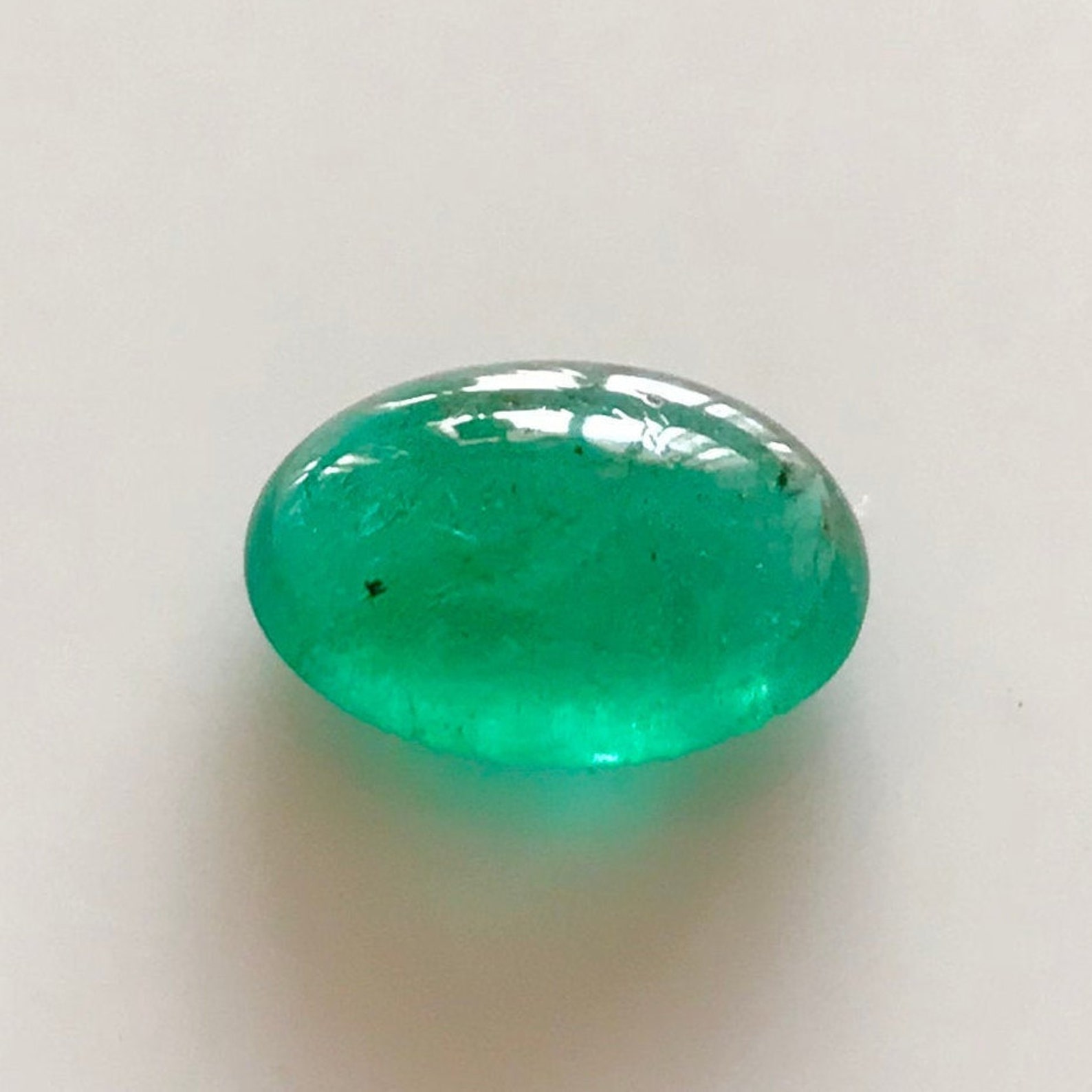 Emerald Natural Emerald Emerald Cabochon Oval Emerald | Etsy