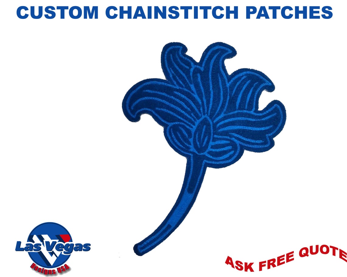 Custom Chain Stitch Patches Chain Stitch Chenille Patches | Etsy