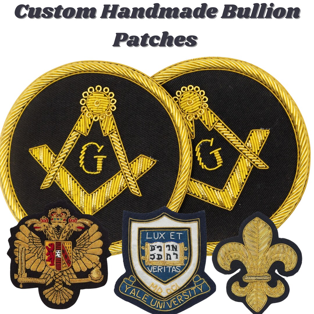 Custom Bullion Patches, Bullion Insignia, Family Crest, Bullion Wire ...