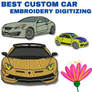 Custom Car Embroidery Digitizing, Car Logo Digitizing, BMW Machine ...