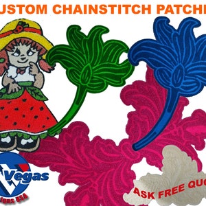 Custom Chain Stitch Patches, Chain Stitch Chenille Patches, Letterman ...