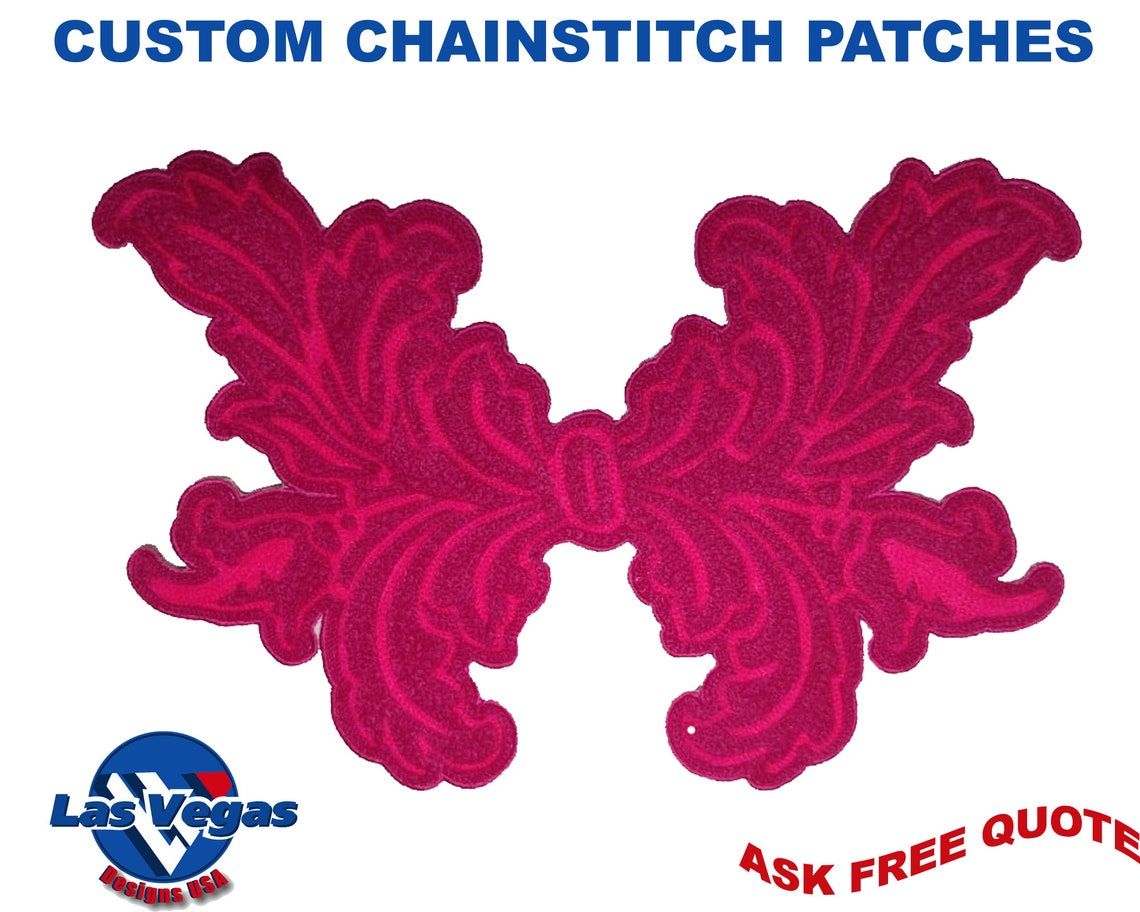 Custom Chain Stitch Patches Chain Stitch Chenille Patches | Etsy