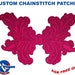 Custom Chain Stitch Patches Chain Stitch Chenille Patches - Etsy