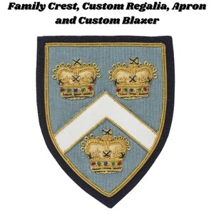 Custom Bullion Patches, Bullion Insignia, Family Crest, Bullion Wire ...