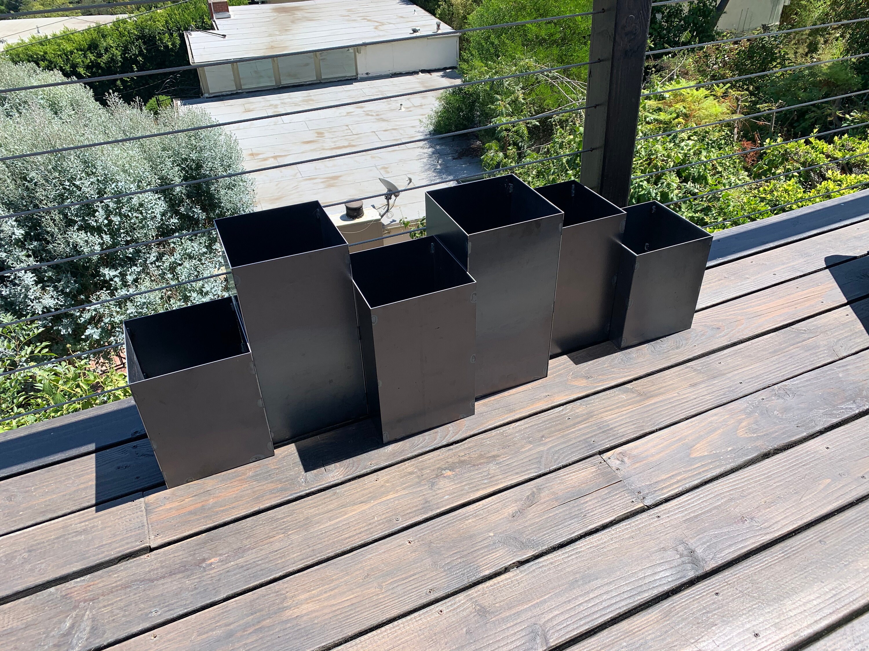 Small Metal Planters - Individual - Etsy