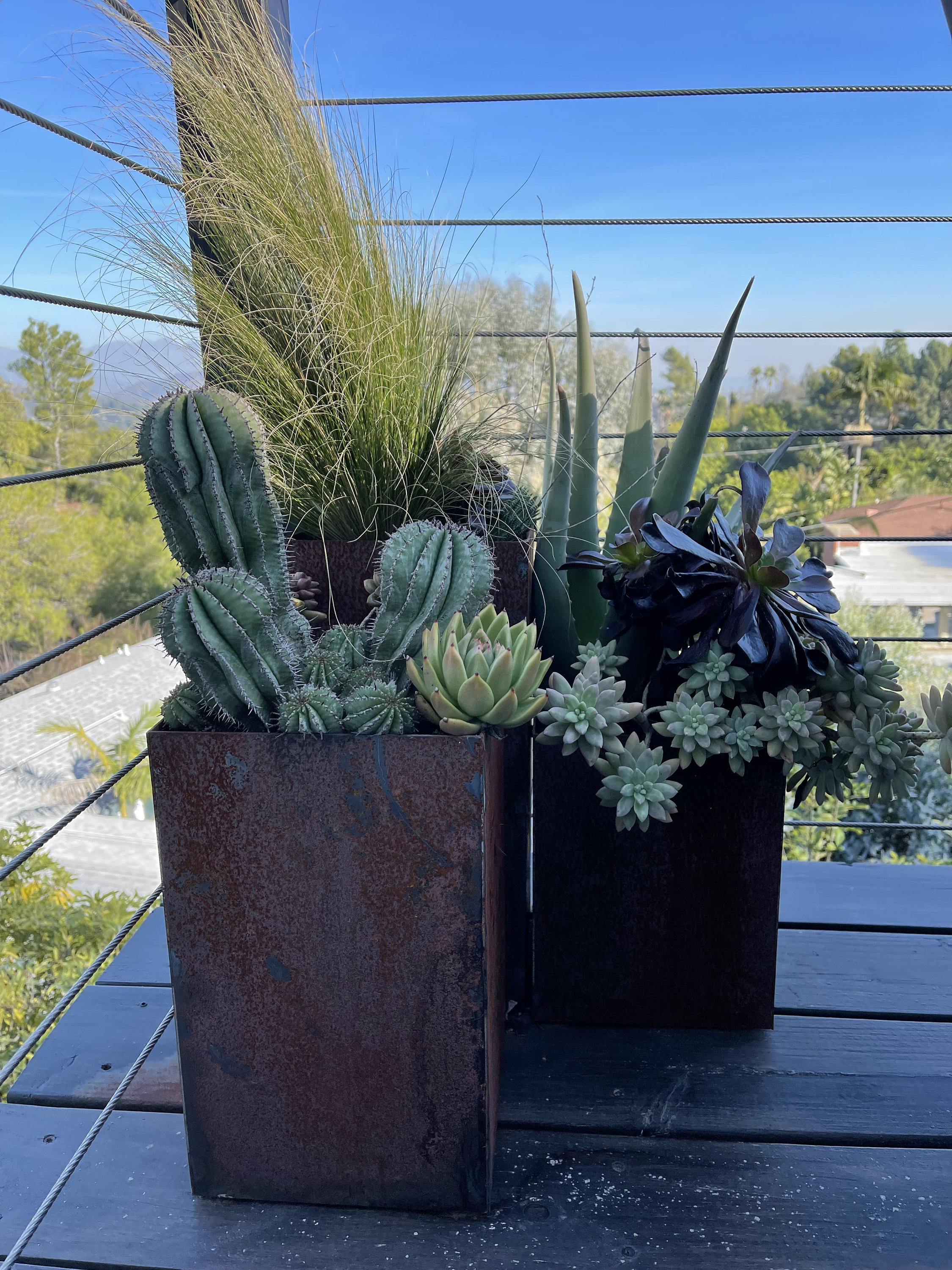 Small Metal Planters - Individual - Etsy