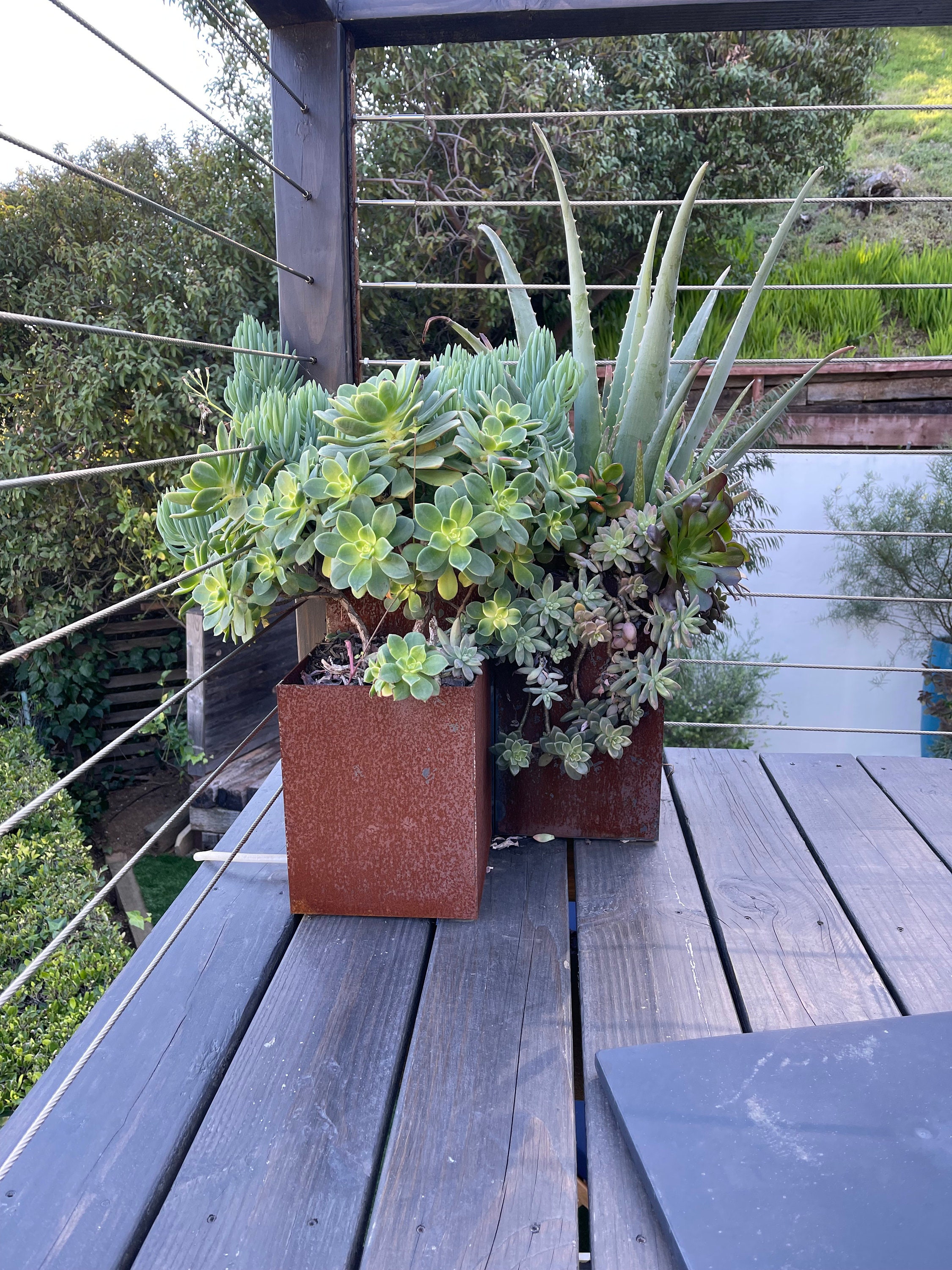 Small Metal Planters - Individual - Etsy