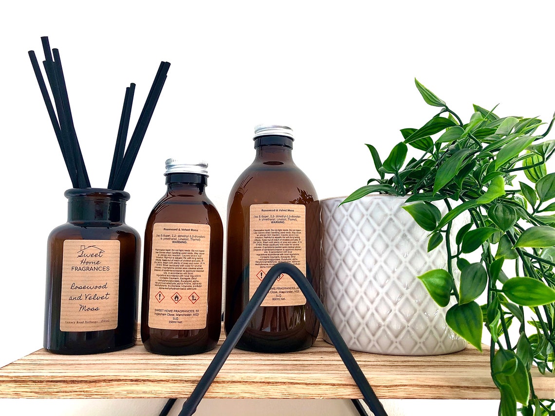 Reed Diffuser Oil Refill in 150ml or 300ml Amber Glass | Etsy UK