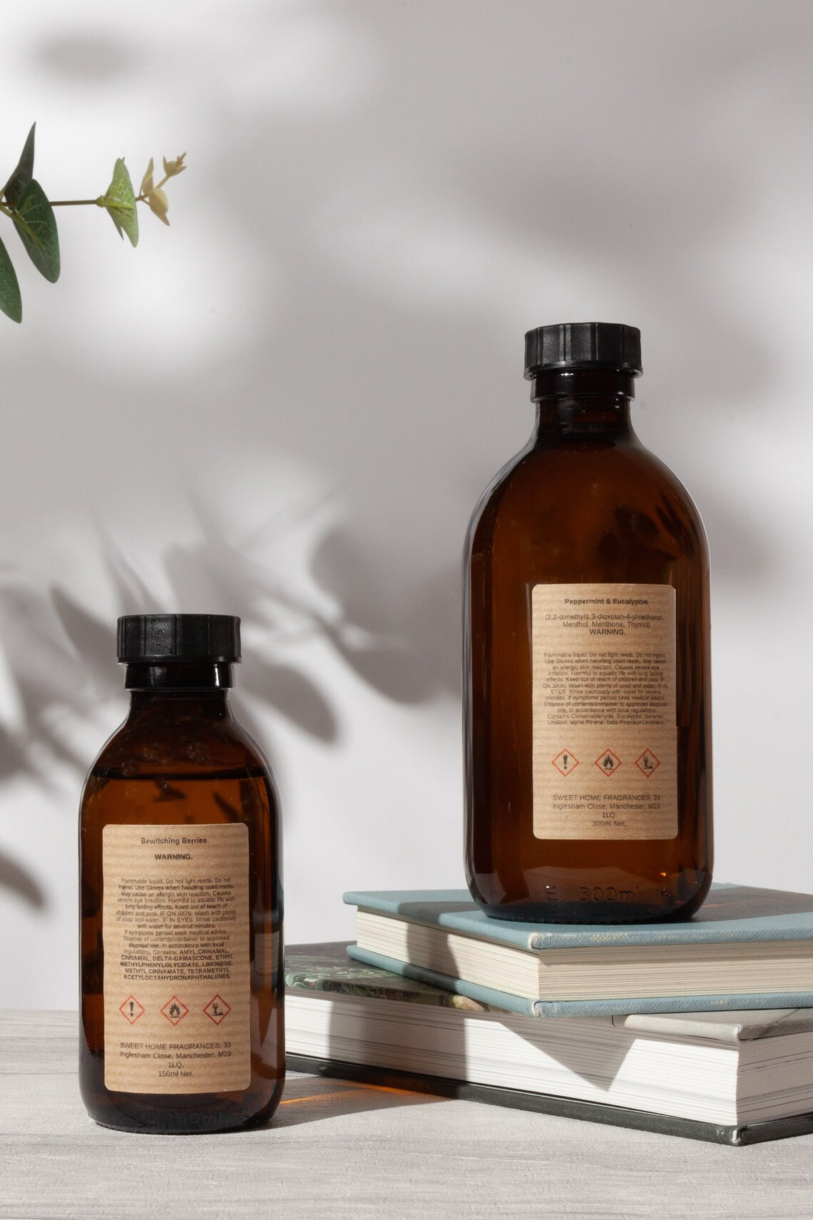 Reed Diffuser Oil Refill in 150ml or 300ml Amber Glass Bottles. Premium ...