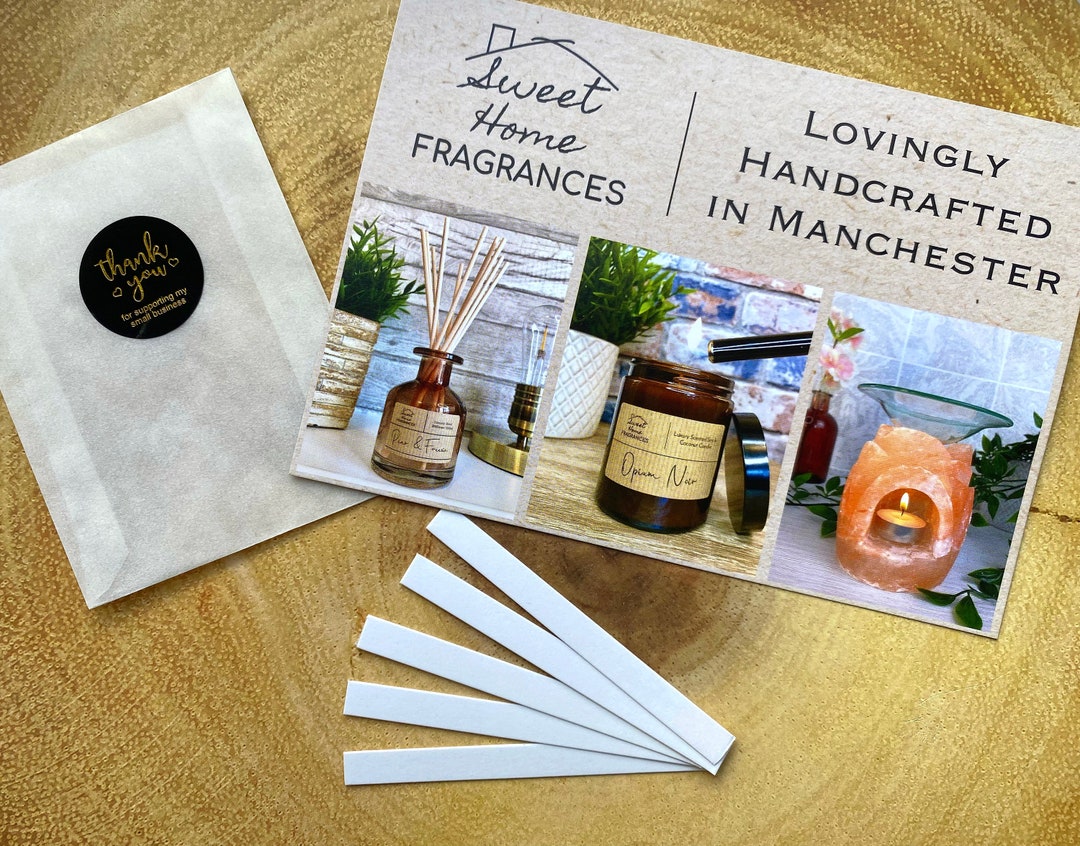 5 Fragrance Testing Strips | 5 Scent Sticks of Reed Diffuser Oil ...