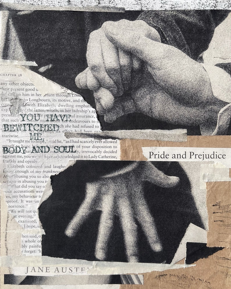 ORIGINAL Pride and Prejudice: Hand Scene Jane Austen Classic - Etsy