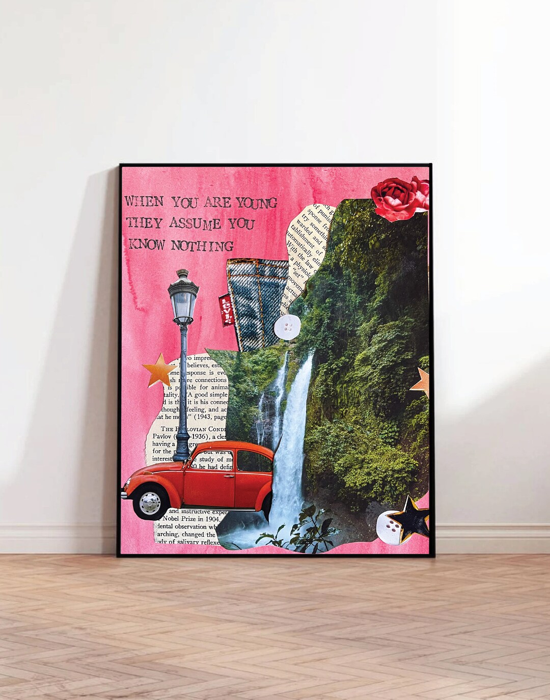 Cardigan II Original Collage: Folklore Art, Swiftie Wall Decor ...