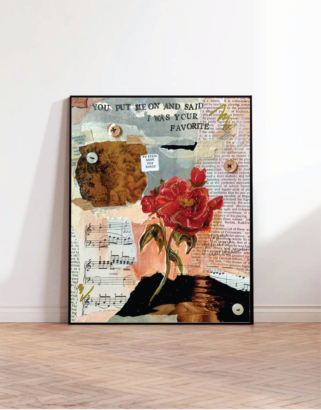 Cardigan TS Print: Folklore Art Print, Swiftie Printed Wall Decor ...