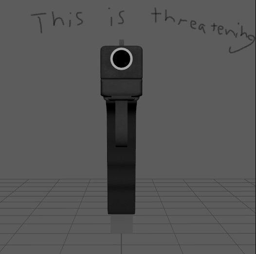 Glock 17 Cartoonish Simple 3d Model for Game Design - Etsy