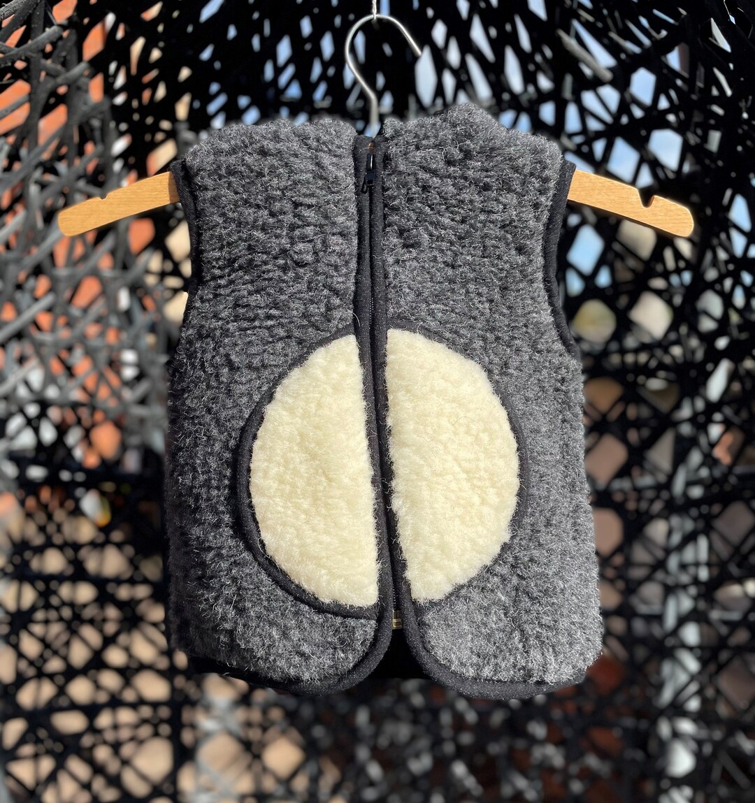 Kids Wool Body Warmer Cute Children Gilet With Hood and Ears - Etsy
