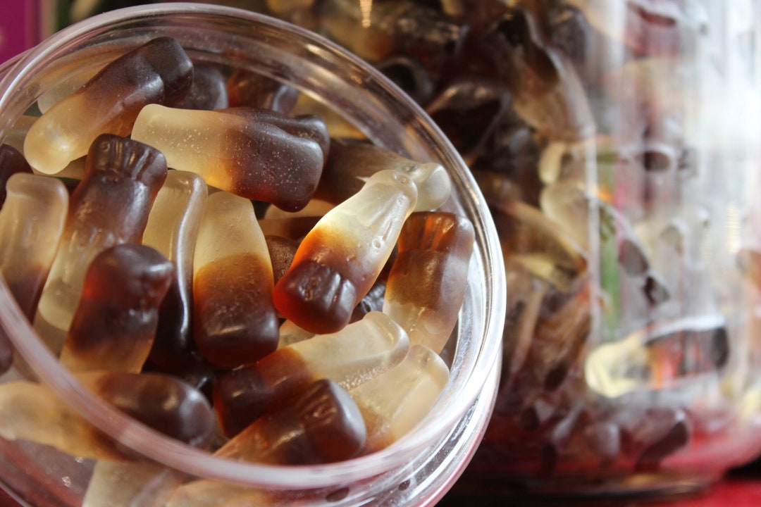 Coca Cola Bottles Sweet Box, Sour Bubblegum Cherry Confectionery Gift ...