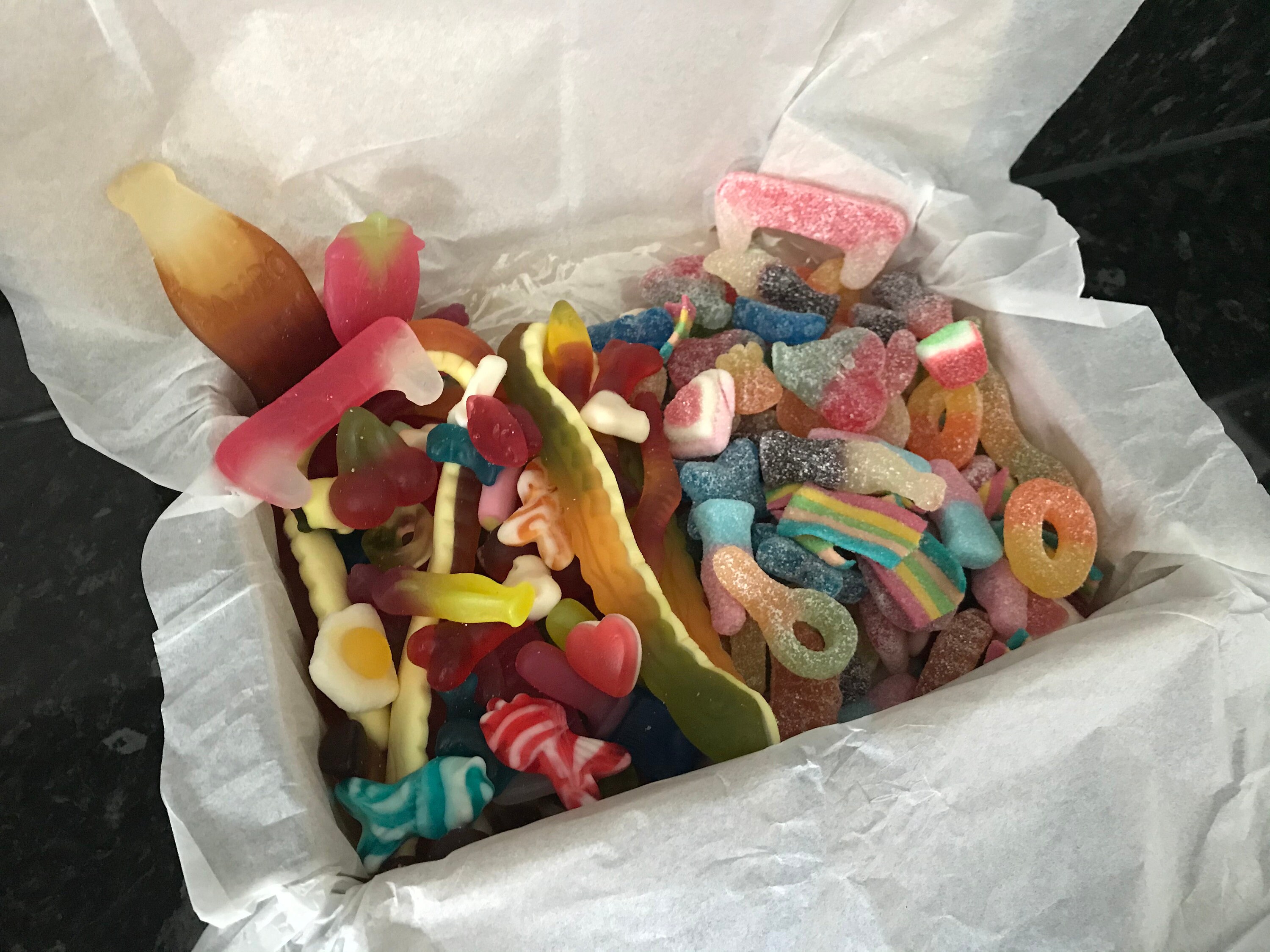 Huge 1kg Box of Pick N Mix Fizzy Jelly Sweet Hamper - Etsy UK