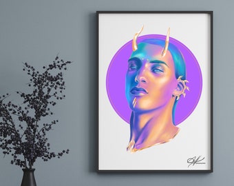 Demon Pop Art - Etsy