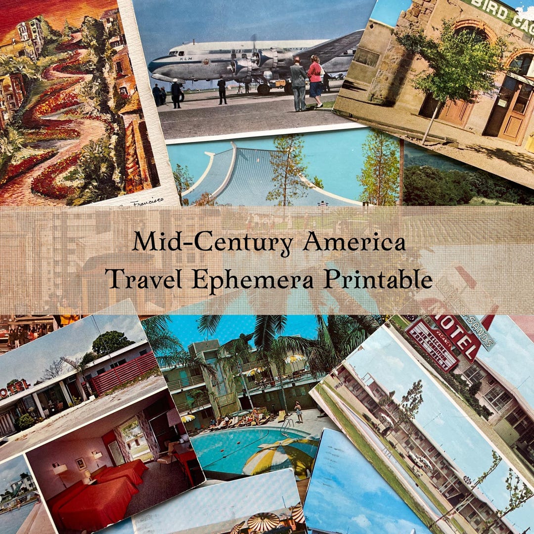 Vintage Travel Postcards With Handwritten Backs | Mid Century America ...