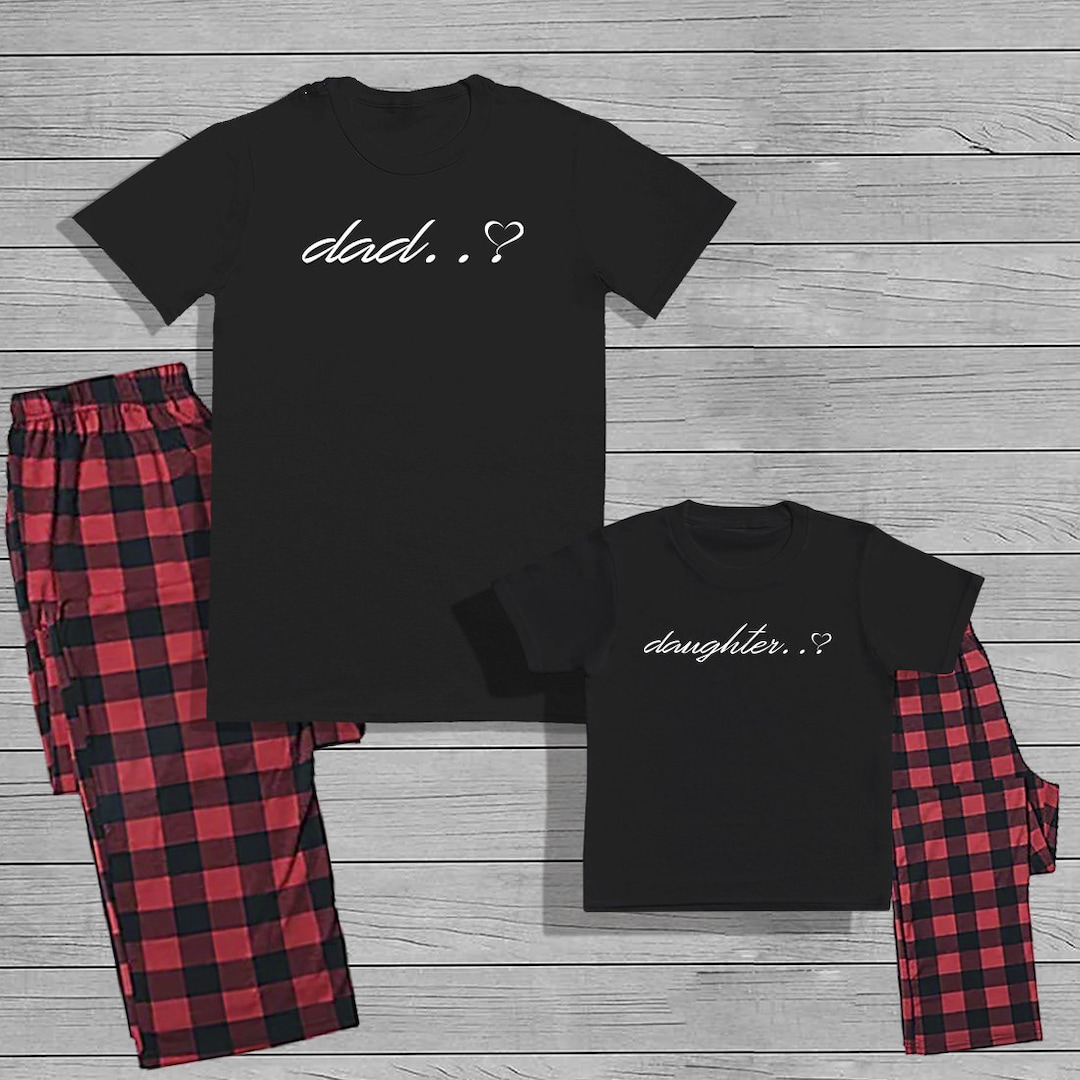 Dad and Daughter Matching Pyjamas - Dad and Kids Matching Pyjama Set ...