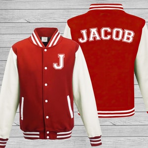 Personalised Kids & Adults Varsity Jacket - Personalised With Name and ...