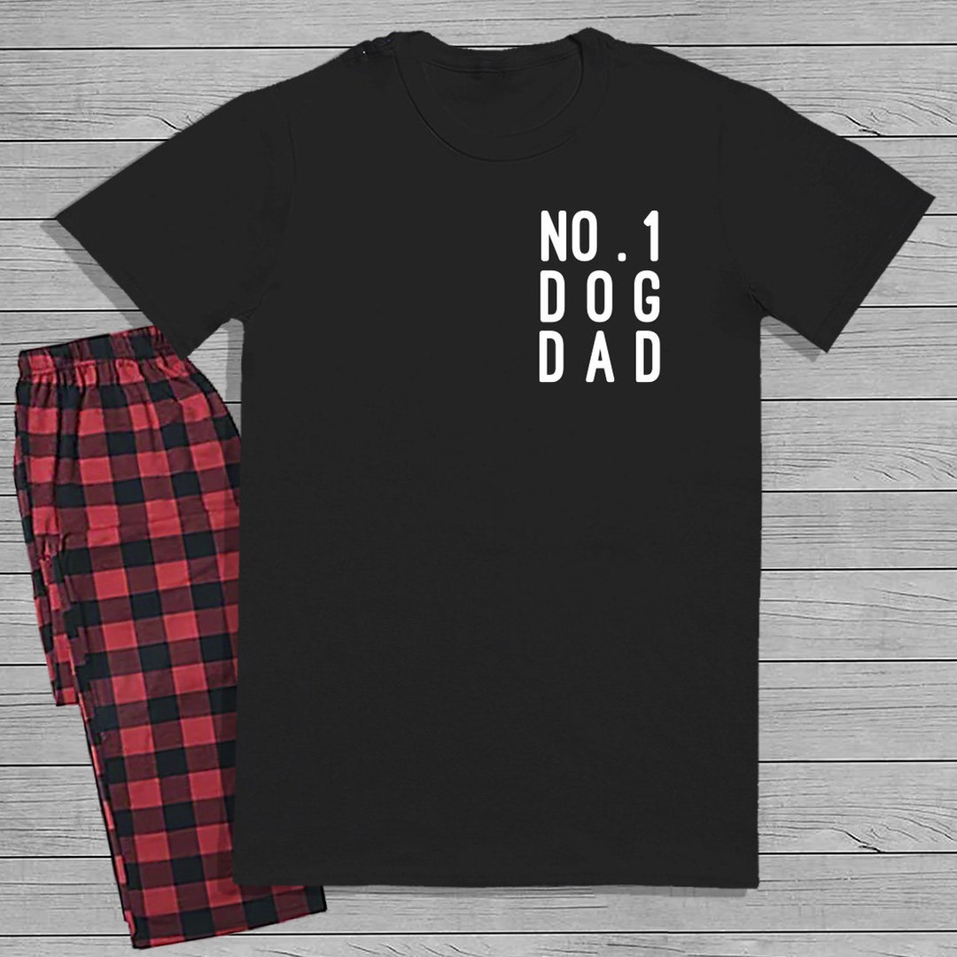 Buy No.1 Dog Dad Pyjama Set With T-shirt and Bottoms Men's Pyjamas Set ...