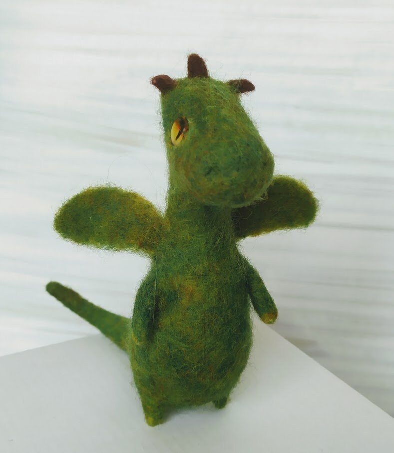 Dragon Wool Symbol 2024 Christmas Gift Needle Felting Height - Etsy