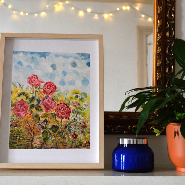 Spring Painting - Etsy UK