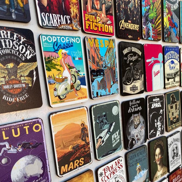 Retro Fridge Magnets - Etsy