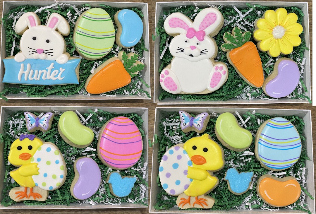 Personalized Easter Sugar Cookie Gift Box Set - Etsy