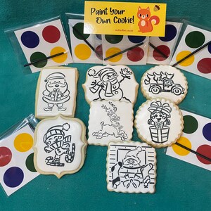 PYO Christmas Cookies, Paint Your Own Christmas Sugar Cookies ...