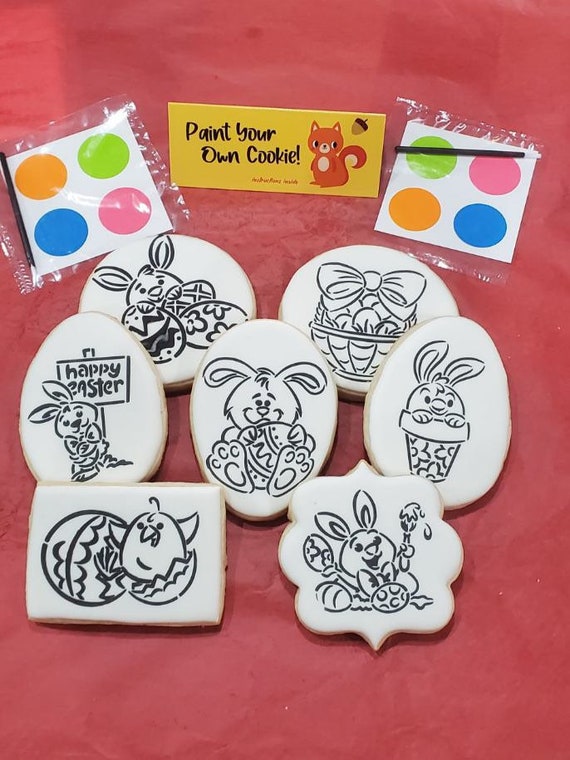 PYO Easter Cookies Paint Your Own Easter Cookies Easter - Etsy