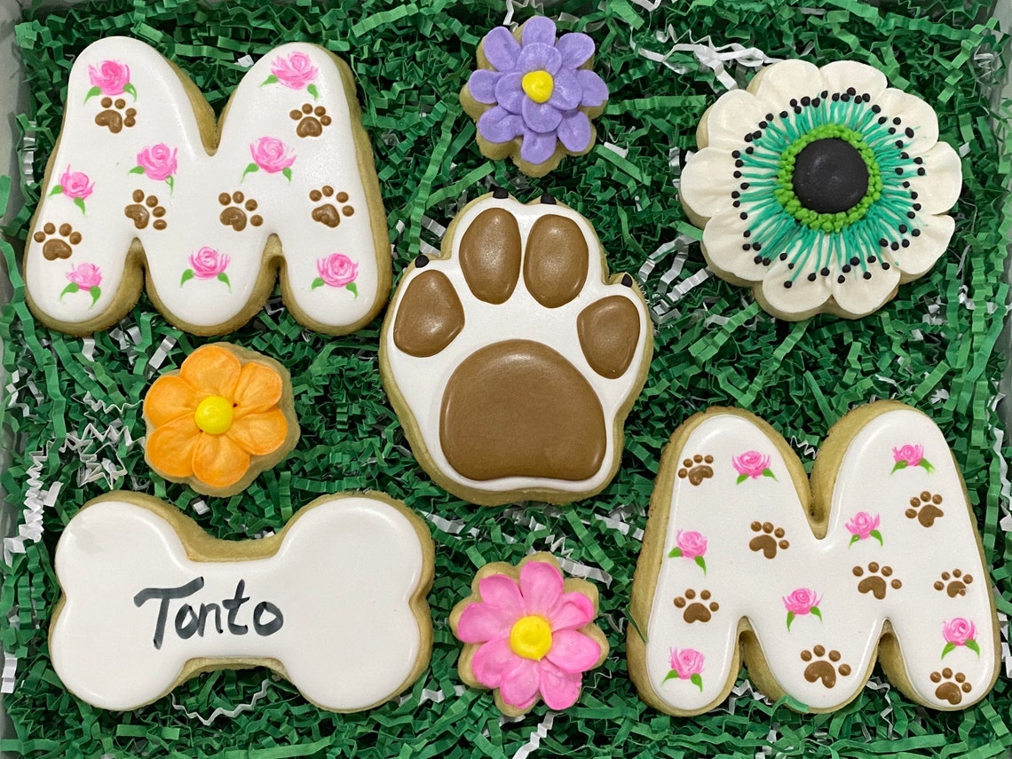 Mothers Day Sugar Cookies Personalized Gift Dog Mom Gift | Etsy