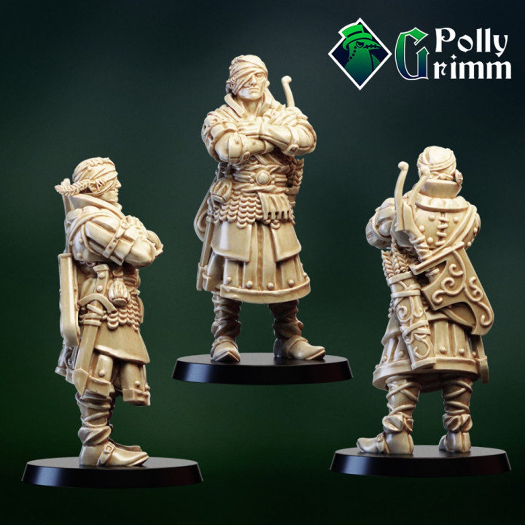 Elven Archer. Elf Commando 3D Printed Resin Miniature by Pollygrimm - Etsy