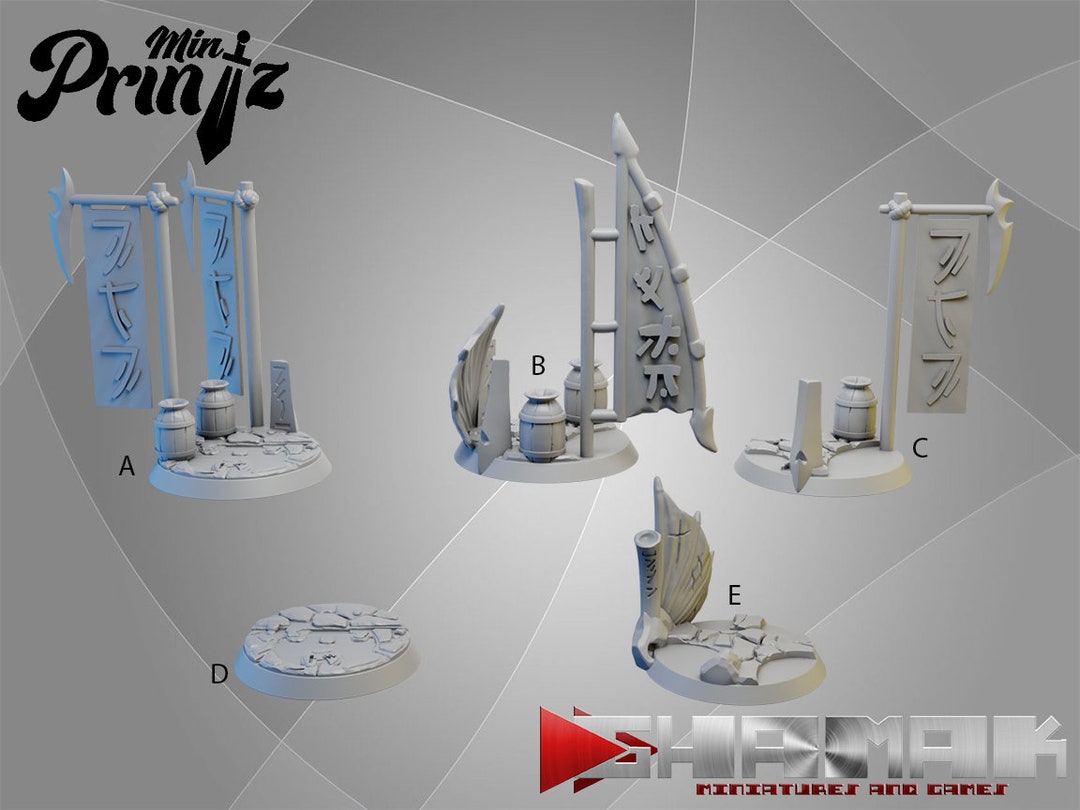 Dark Space Elf Elda Decreative Bases Various Size Bases 3D Printed ...