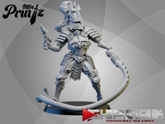 Dark Space Elf Elda Cabal Leader 3D Printed Miniature by | Etsy