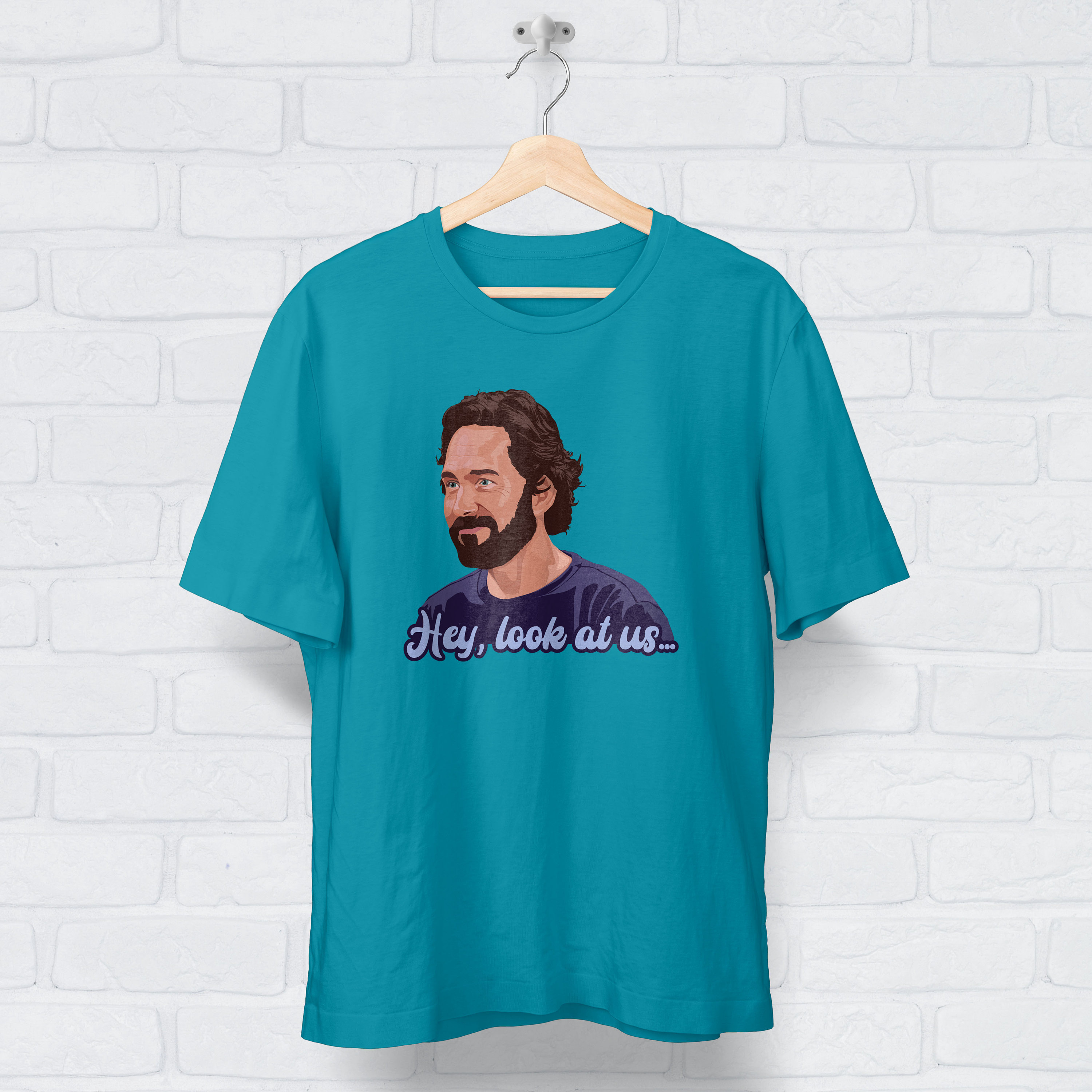 Hey, Look at Us / Paul Rudd (premium Tee) - Etsy
