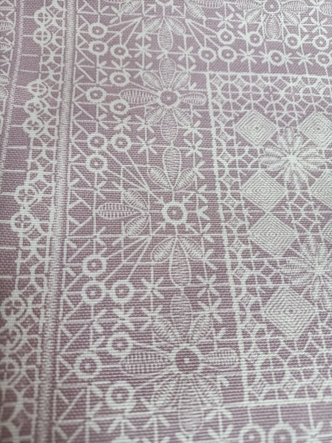 Pink and White Colorways Geometric Table Linen, Handmade in Turkey - Etsy