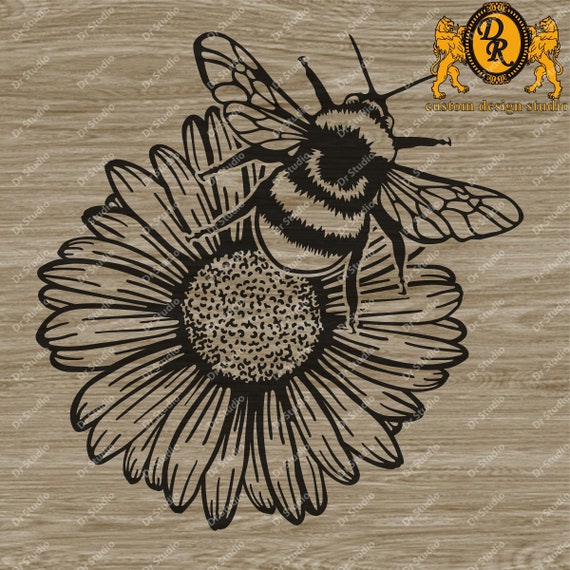 Bee Svg Daisy Svg. Bee and Daisy Svg. Digital File for - Etsy Canada