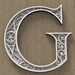 Layered Letter G SVG: 3D Mandala Alphabet, Laser Cut Files - Etsy