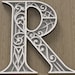 5 Layered Letters, 3d Letter Svg, Layered Monogram, Files for Laser ...