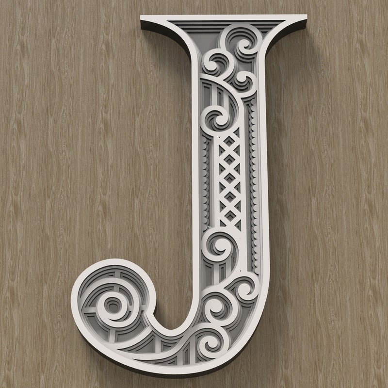 Letter J Monogram - Etsy