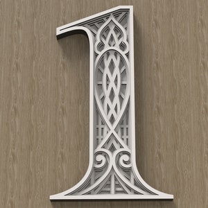 Layered Floral Number 1 3D Mandala SVG DXF - Layered Mandala Svg ...