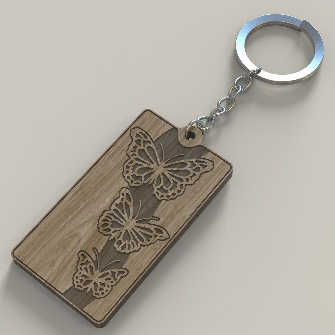 Butterfly Keychain SVG. Digital Files for Glowforge and Laser Cutters ...