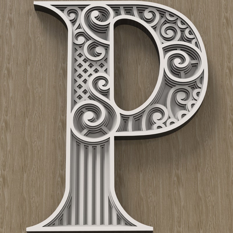 Letter P Svg - Etsy