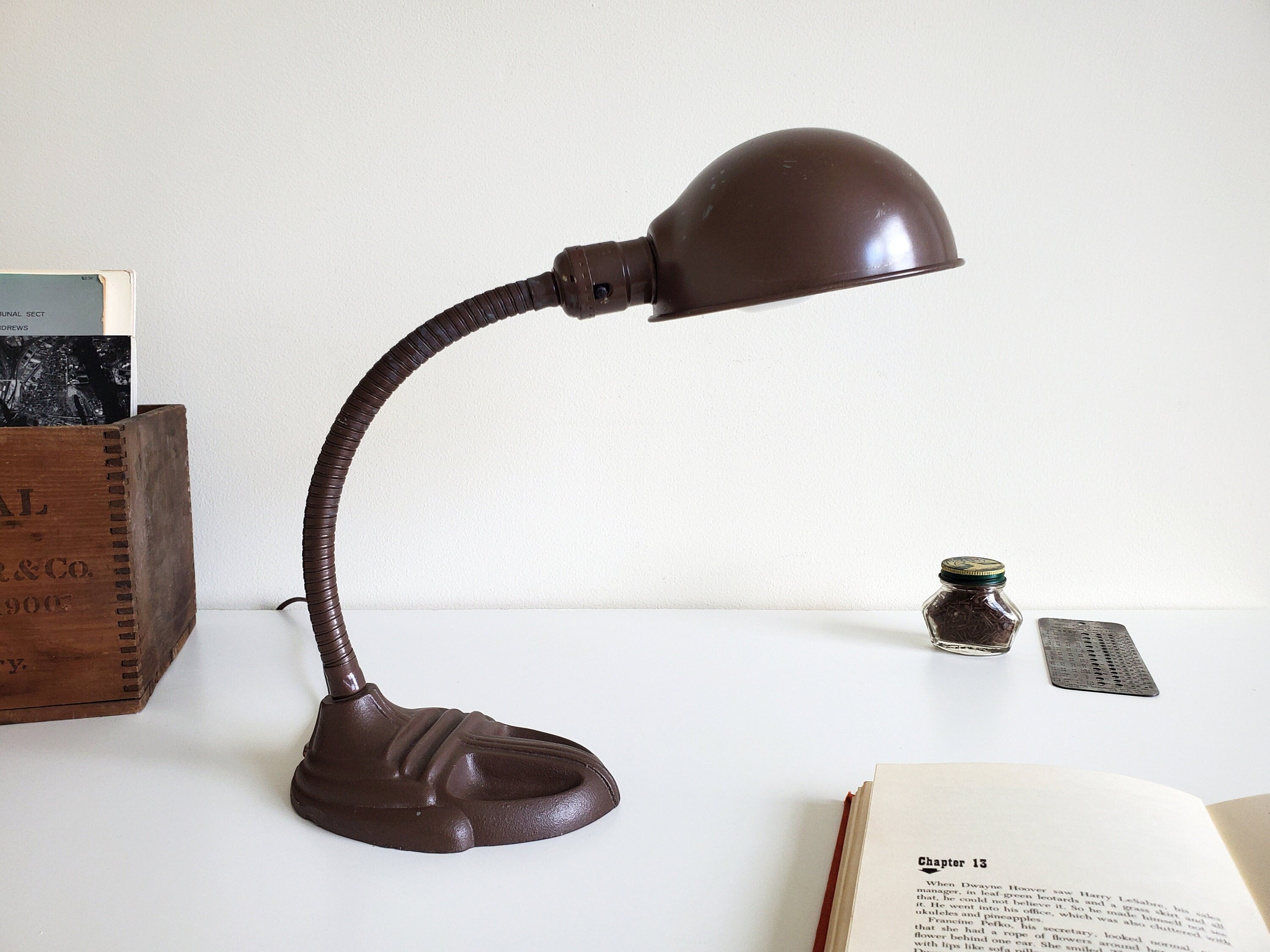 Rodale Cast Iron Lamp - Etsy